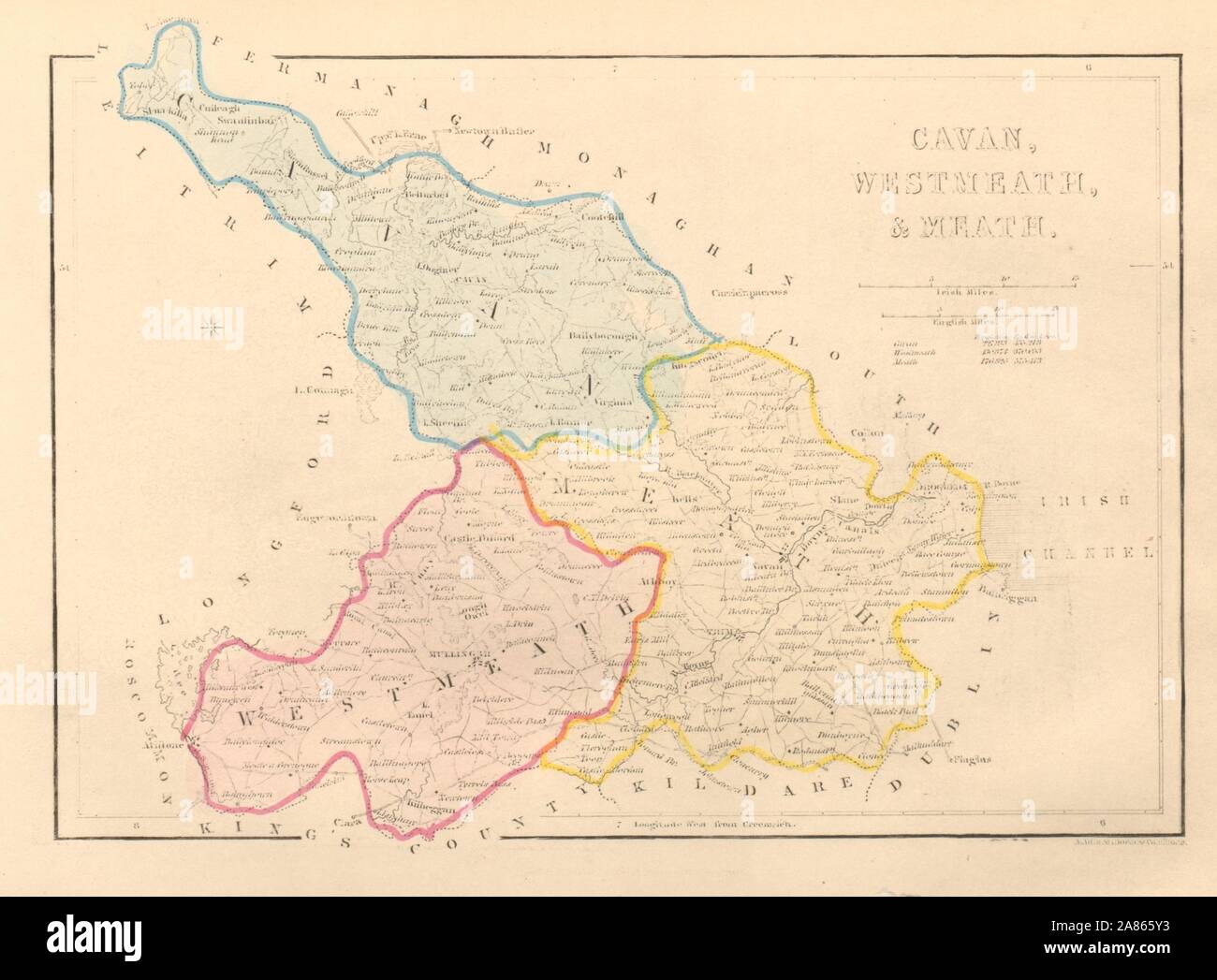 Map of westmeath hi-res stock photography and images - Alamy