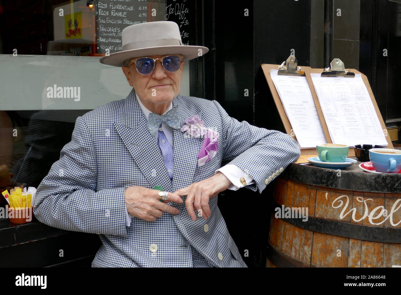 Mr George Skeggs AKA Soho George Stock Photo - Alamy
