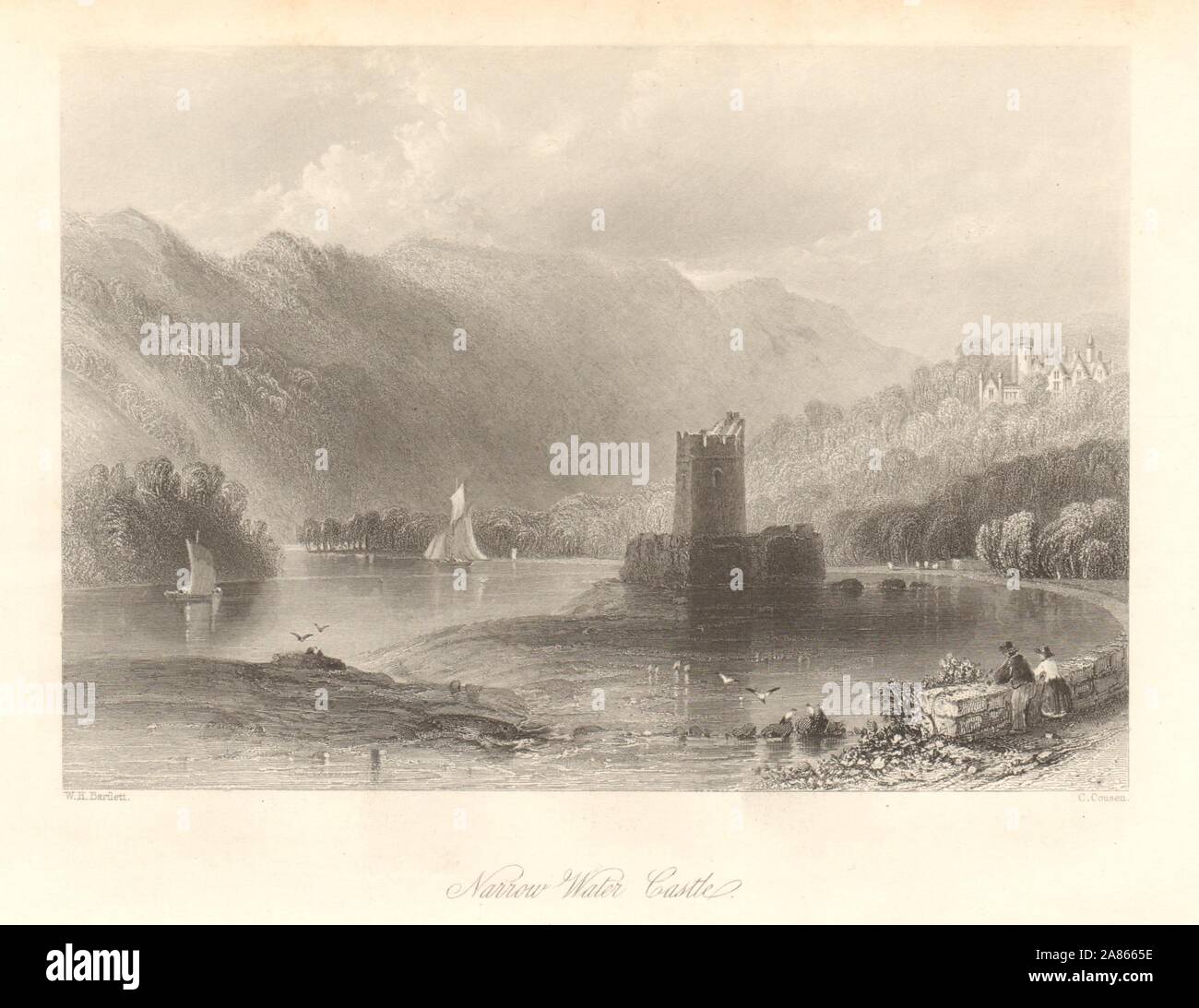 Narrow Water Castle, Newry River. Warrenpoint, Co. Down. Ireland Ulster ...
