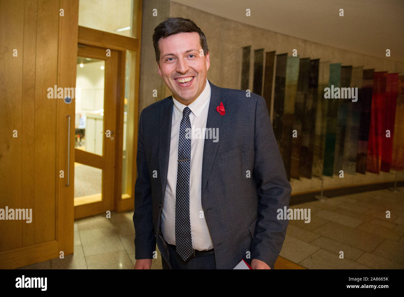 Edinburgh, UK. 6 November 2019. Pictured: Jamie Hepburn MSP - Scottish ...