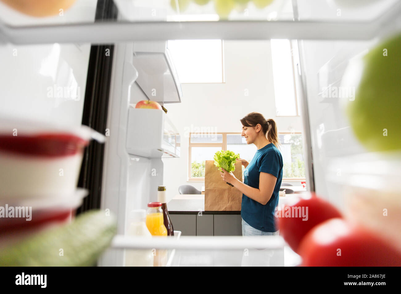 Inside view of fridge hi-res stock photography and images - Alamy
