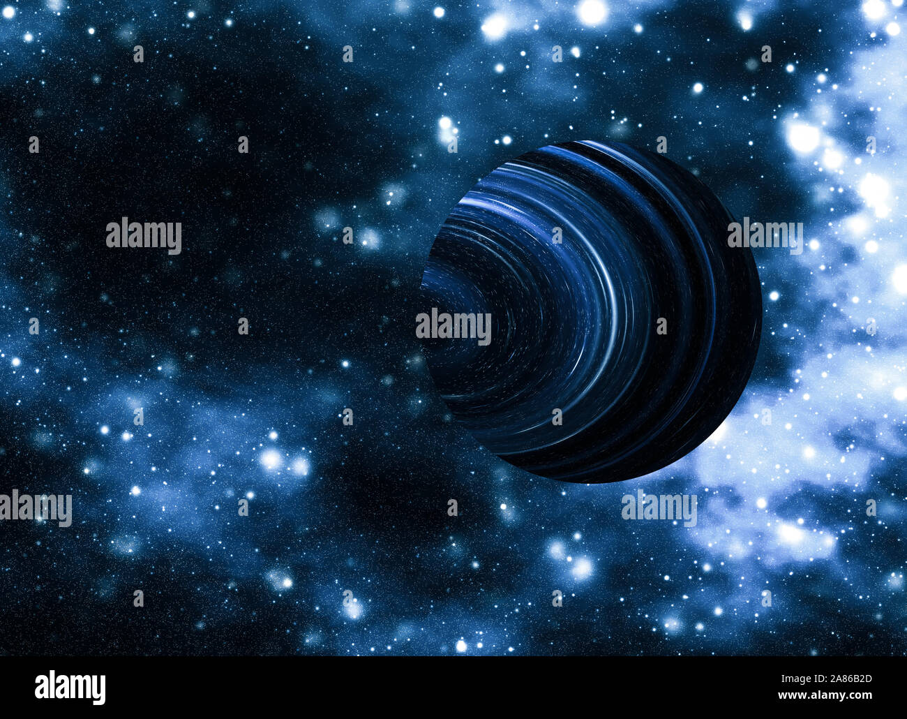 Discovery in astronomy, cosmic abstract and future technology concept ...