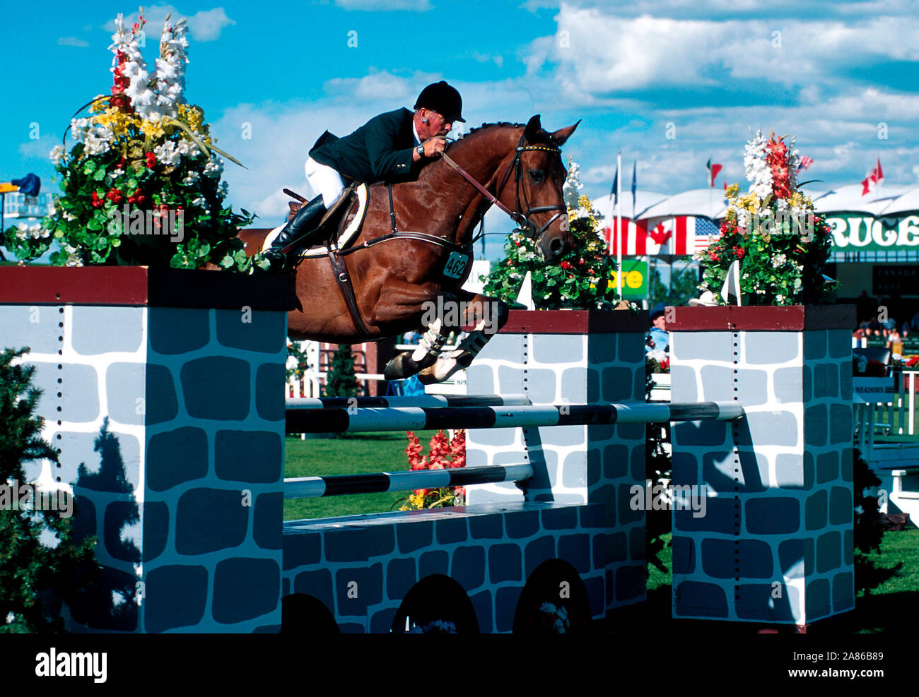 The North American Spruce Meadows 2000, Albert Kley (GER) riding ...