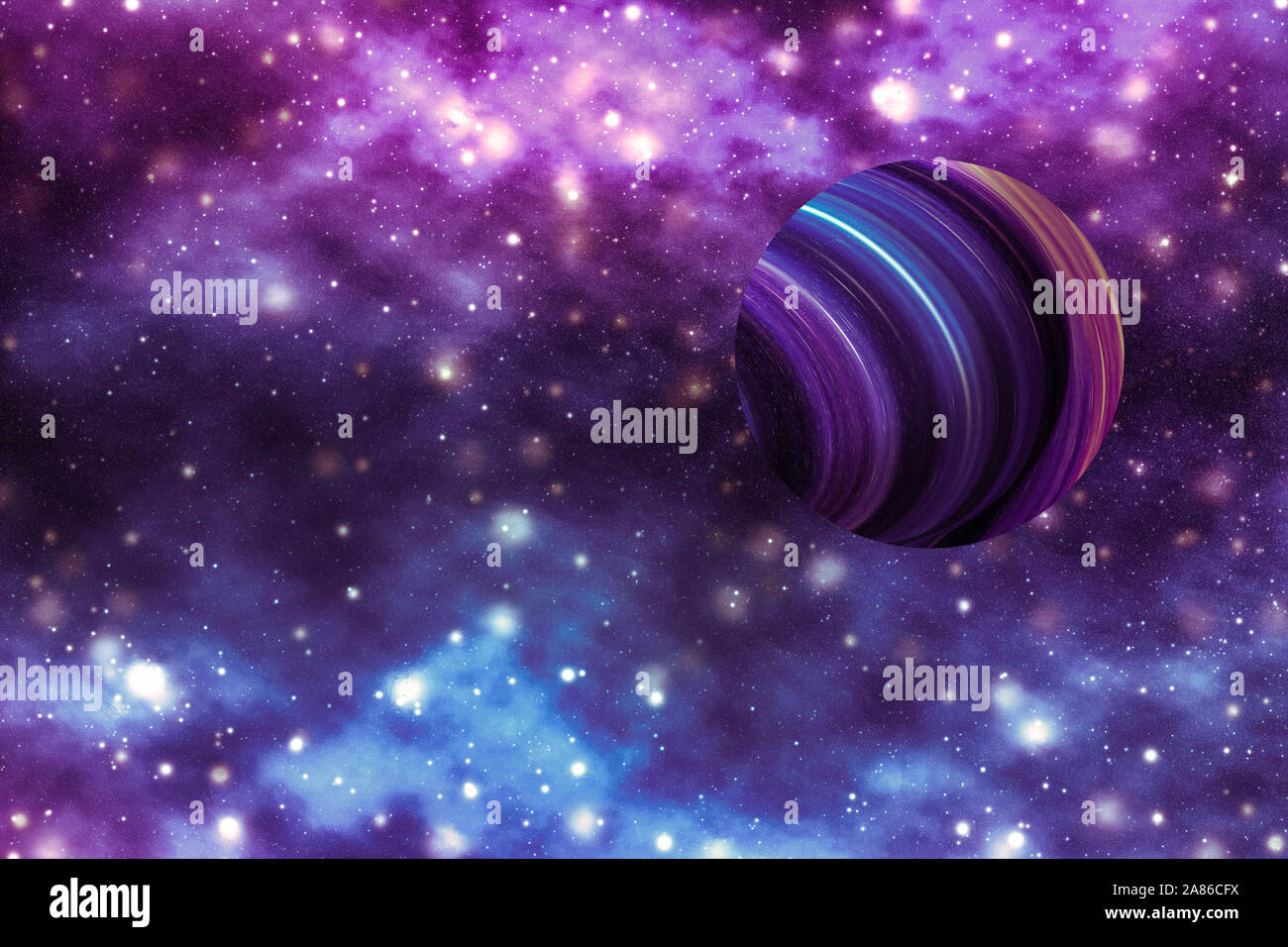 Discovery in astronomy, cosmic abstract and future technology concept ...