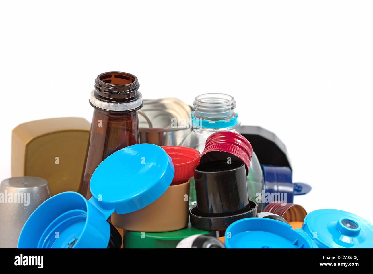 Plastic waste in the household, waste separation Stock Photo - Alamy