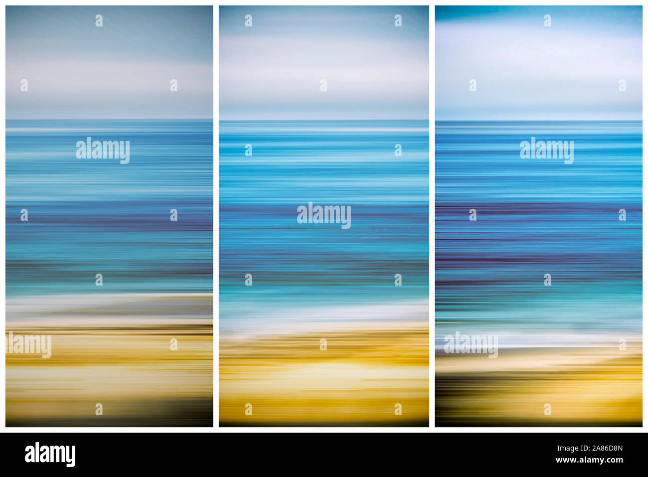 Calm coastline blue sea Cut Out Stock Images & Pictures - Alamy