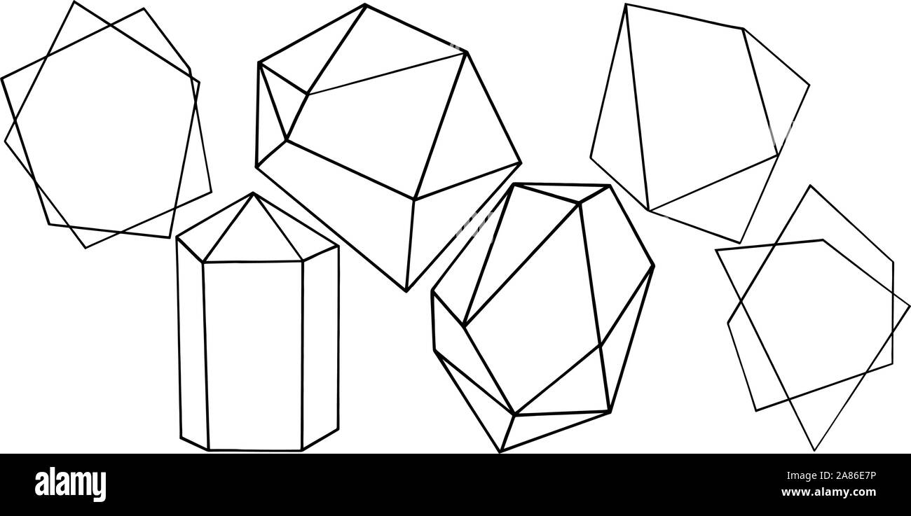 Vector geometric form. Isolated illustration element. Mosaic shape ...