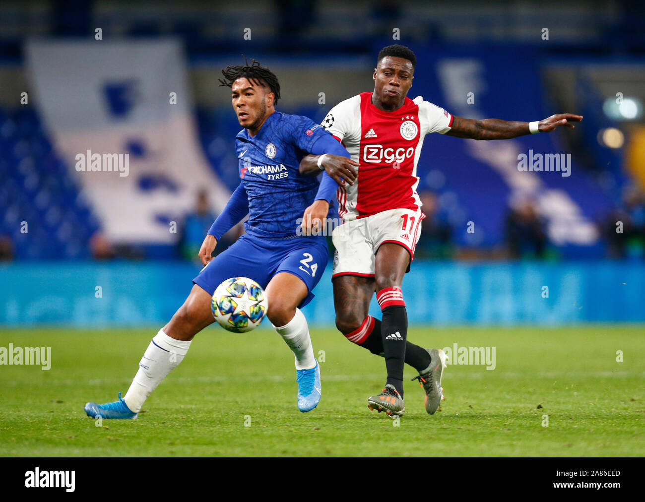 LONDON, UNITED KINGDOM. NOVEMBER 05 L-R Chelsea's Reece James and ...