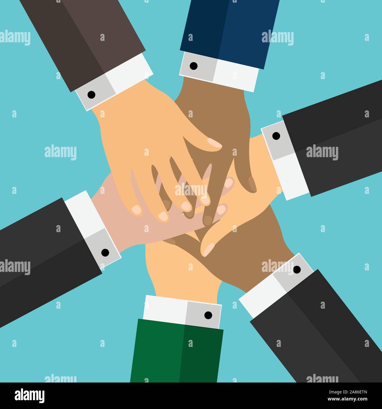 Different races hands hi-res stock photography and images - Alamy