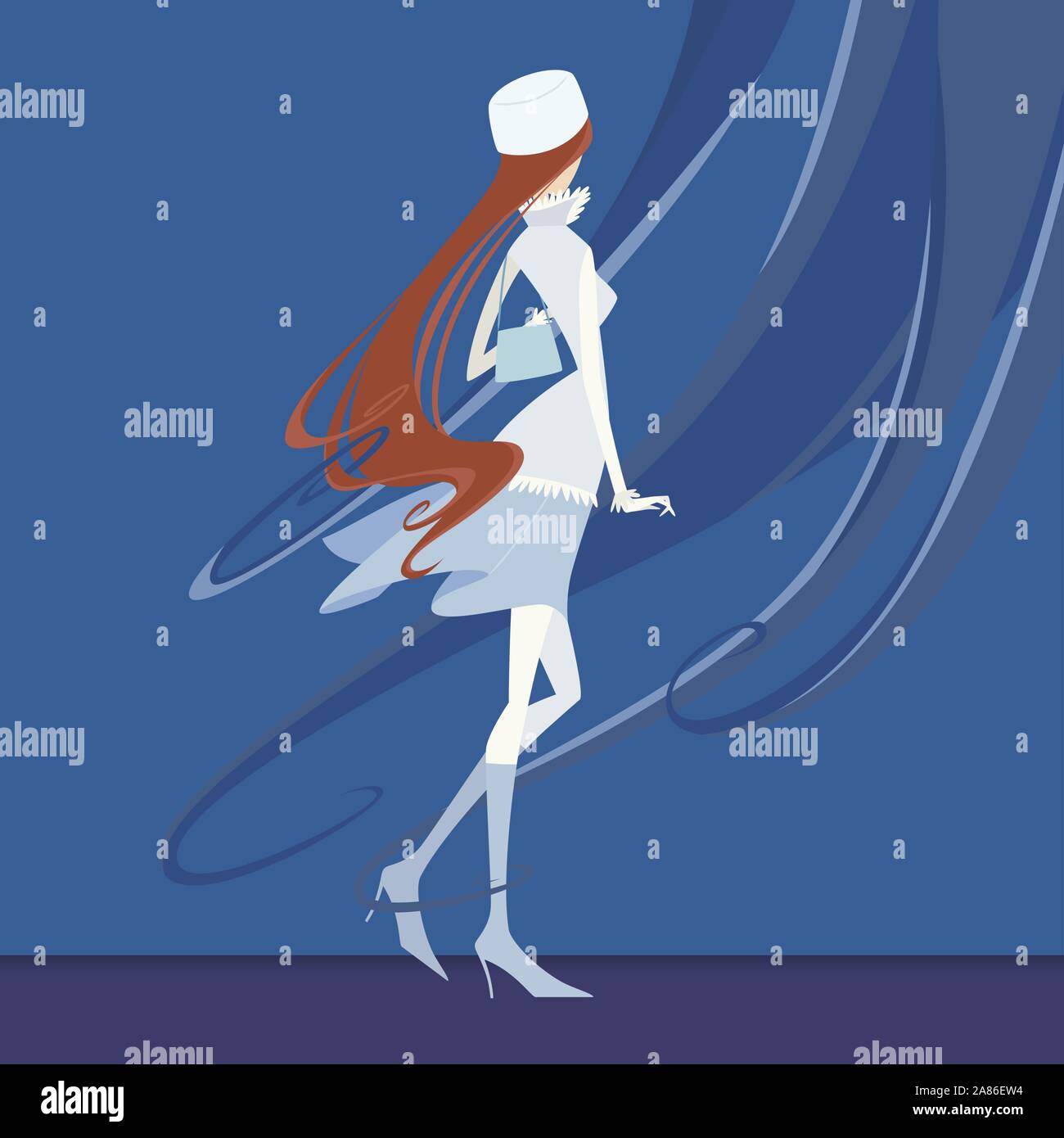 Fashion retail winter Stock Vector Images - Alamy