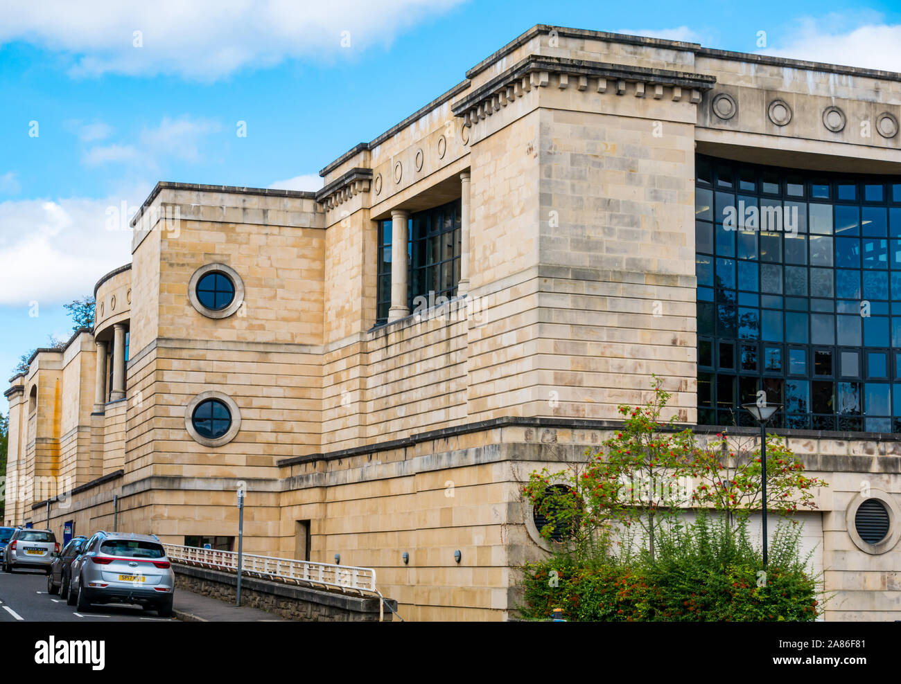 Exterior view of AK Bell Library, Perth City, Scotland, UK Stock Photo ...
