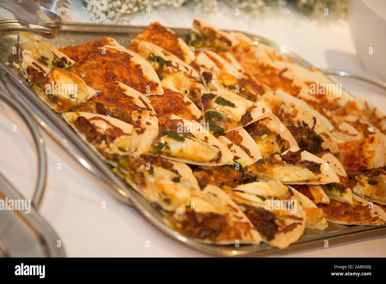 Party trays food silver hi-res stock photography and images - Alamy