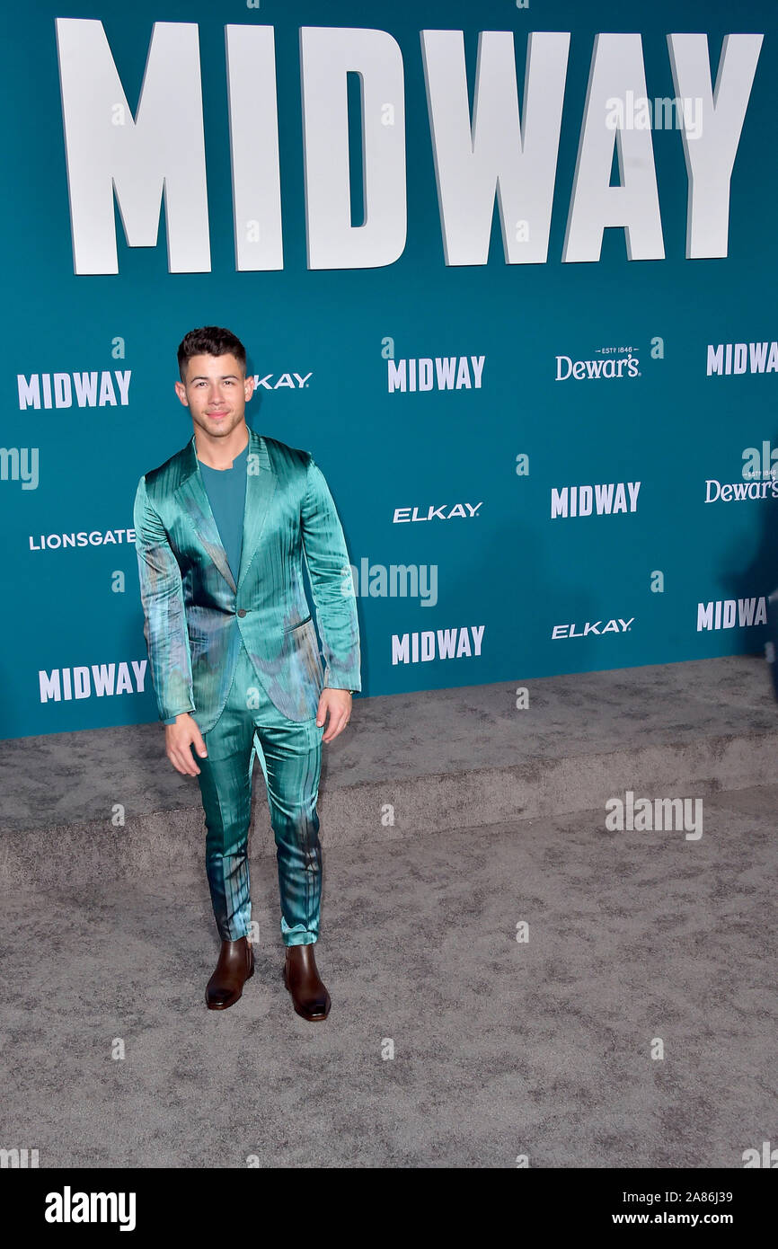 Los Angeles, USA. 05th Nov, 2019. Nick Jonas attending the 'Midway ...