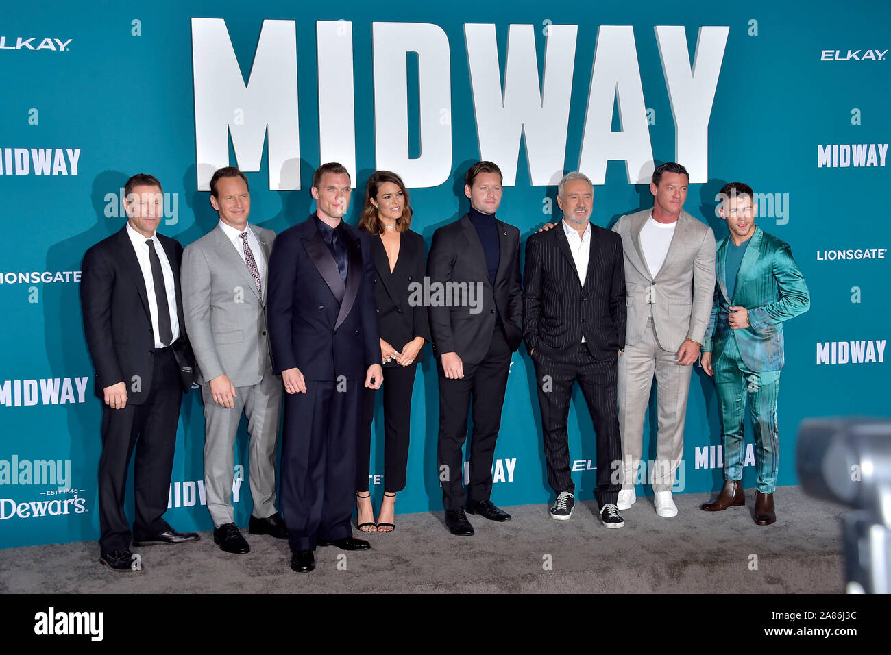 Los Angeles, USA. 05th Nov, 2019. Aaron Eckhart, Patrick Wilson, Ed ...