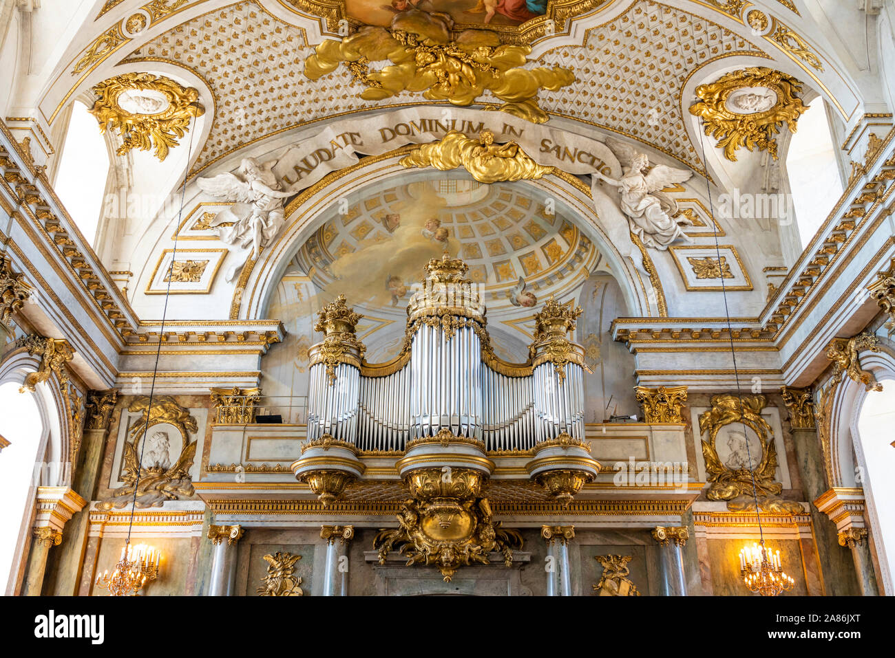 The Pipe Organ in the Chapel at the Royal Palace in Stockholm, Sweden ...