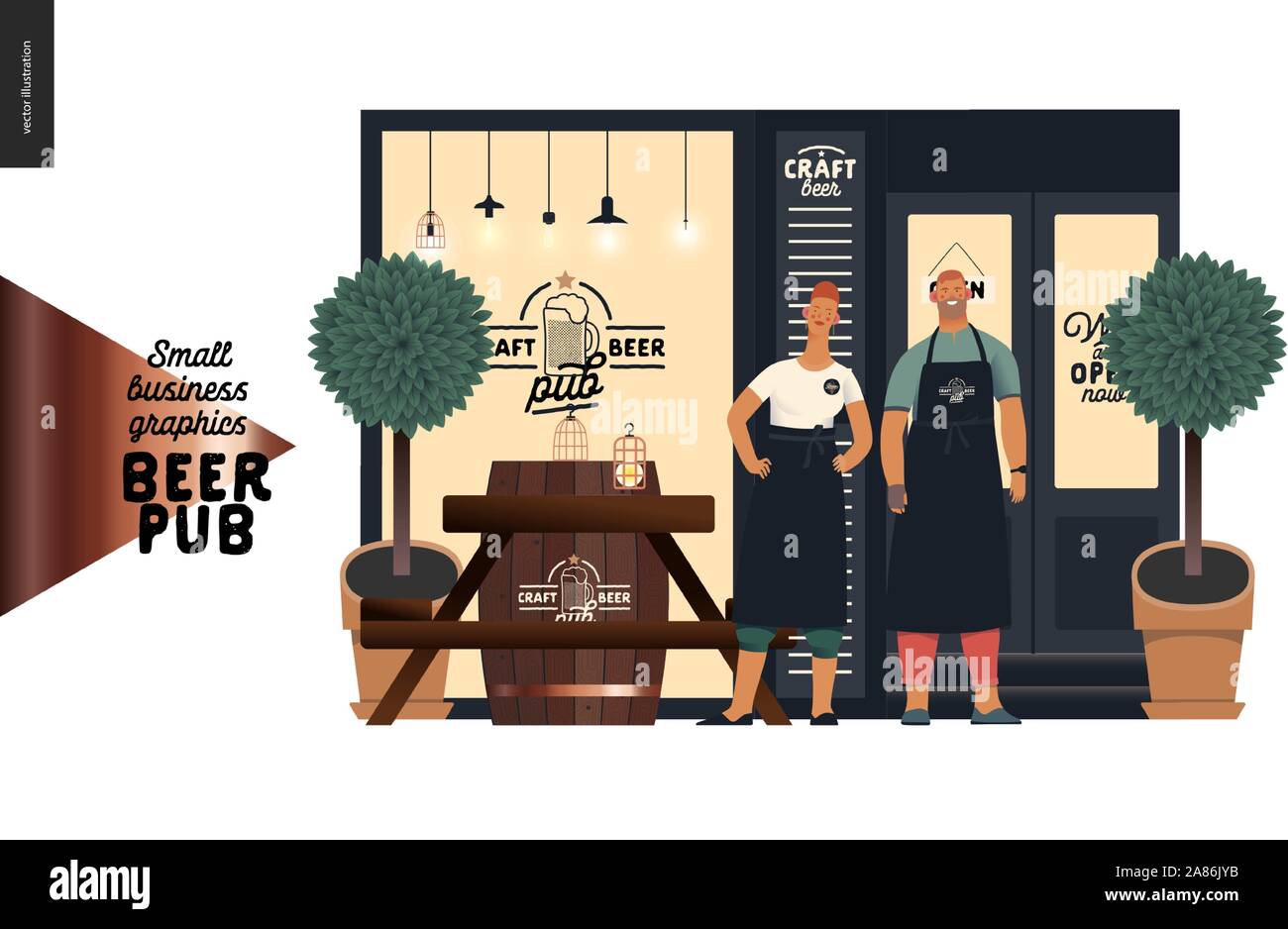 Outside brewery Stock Vector Images - Alamy