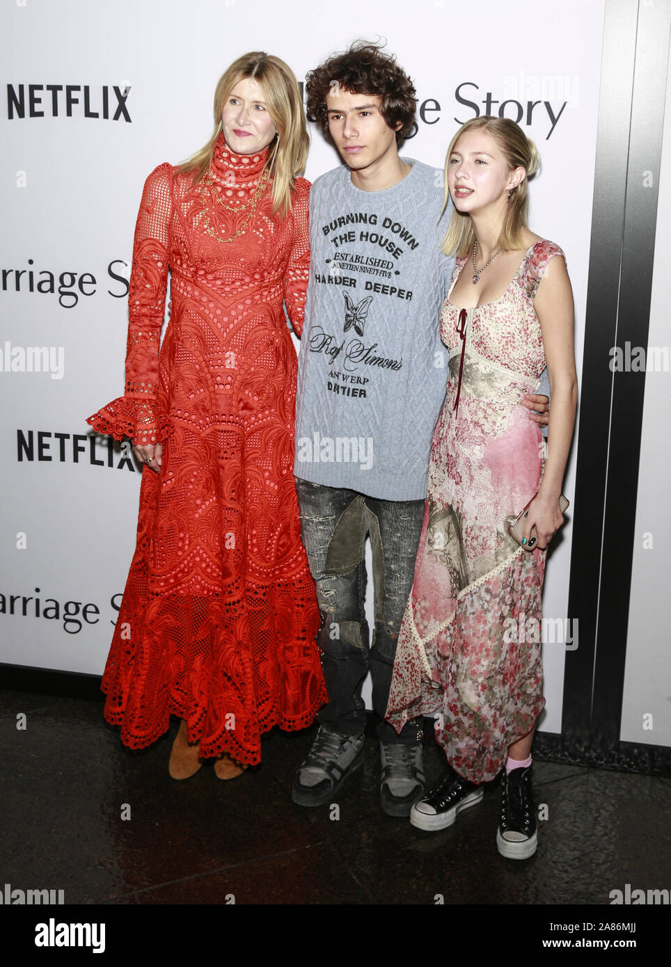 Los Angeles, CA - November 05, 2019: Laura Dern, Ellery Harper and ...