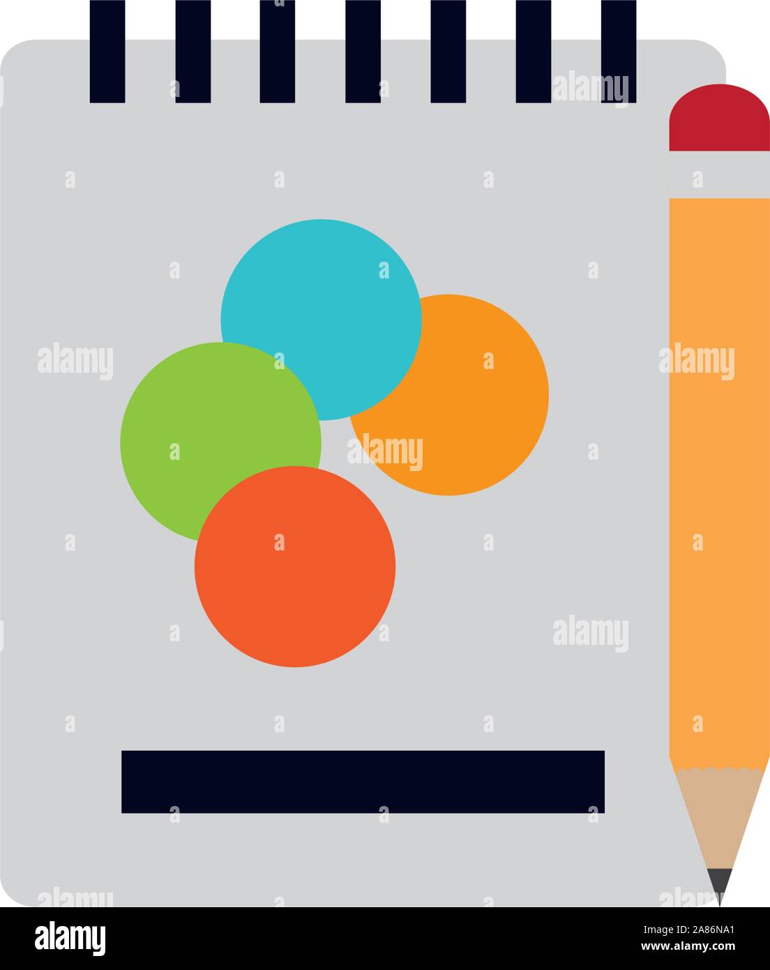 paint notebook and pencil design, School art creativity painter ...