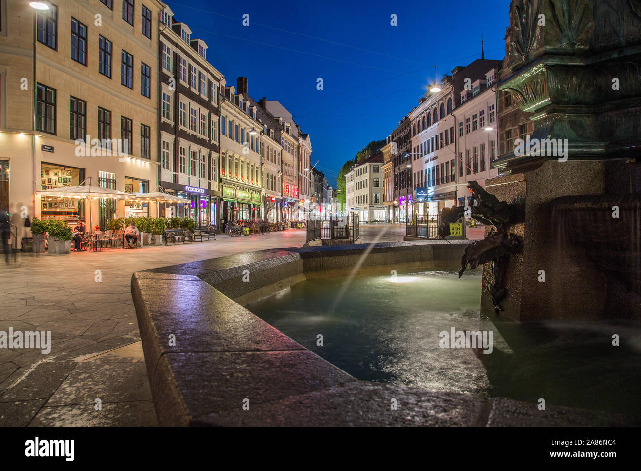 Denmark copenhagen fountain stroget hi-res stock photography and images ...