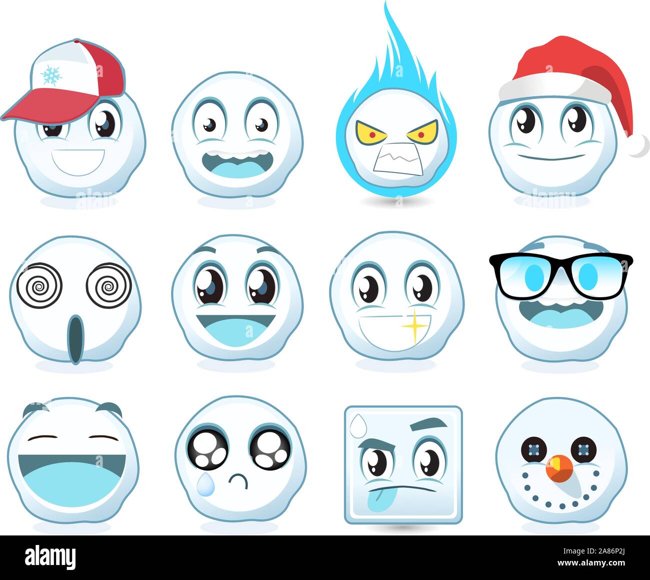 Snow figurine Stock Vector Images - Alamy