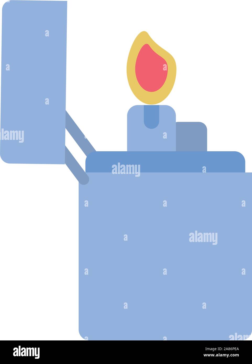 Lighter design, flame fire bonfire hot burn light flammable heat and ...