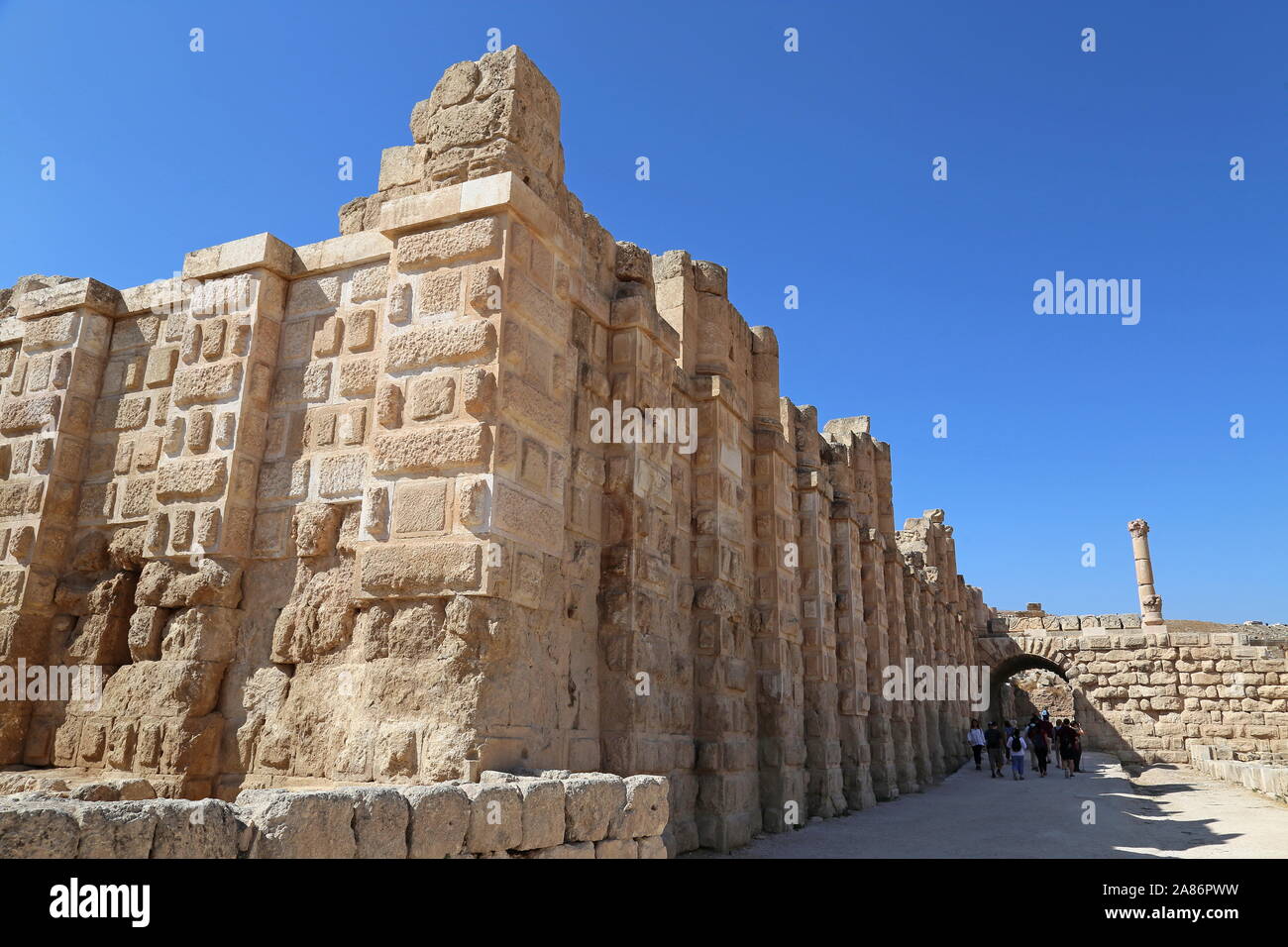 West Souk Barracks, Jerash, Jerash Governorate, Jordan, Middle East ...