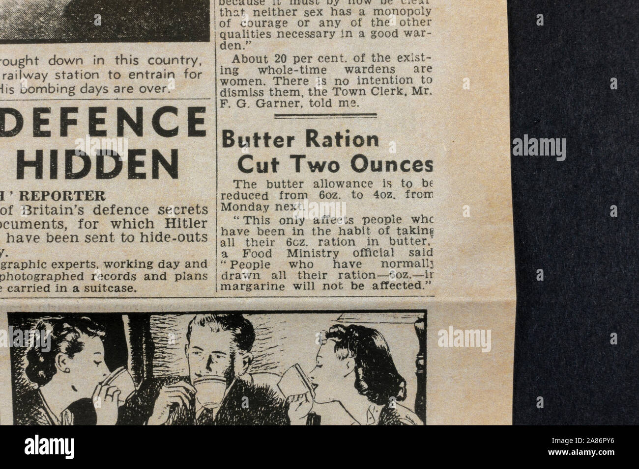 Food rationing 1940’s hi-res stock photography and images - Alamy