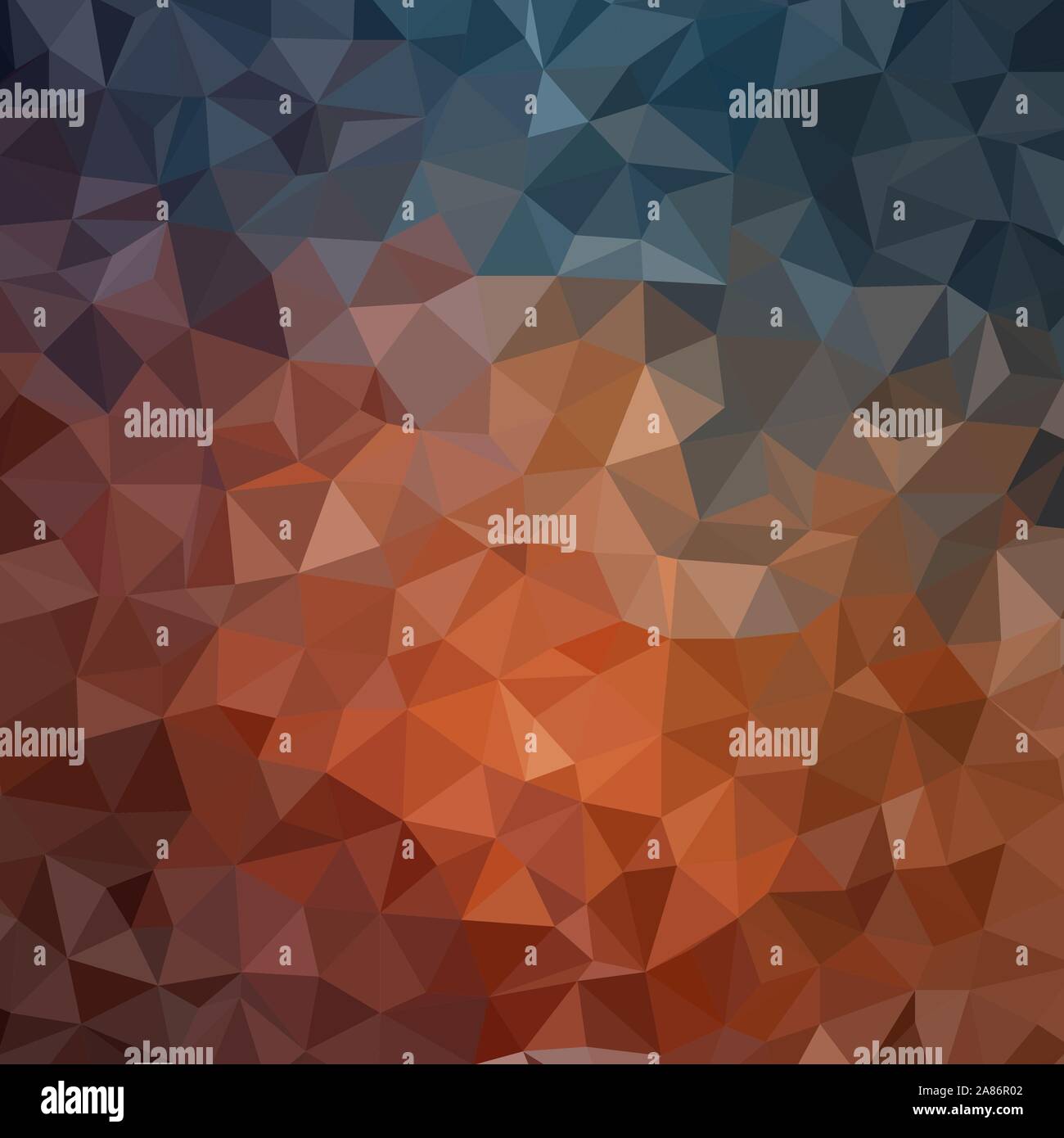 Dark Orange and gray vector polygonal template. Geometric illustration ...