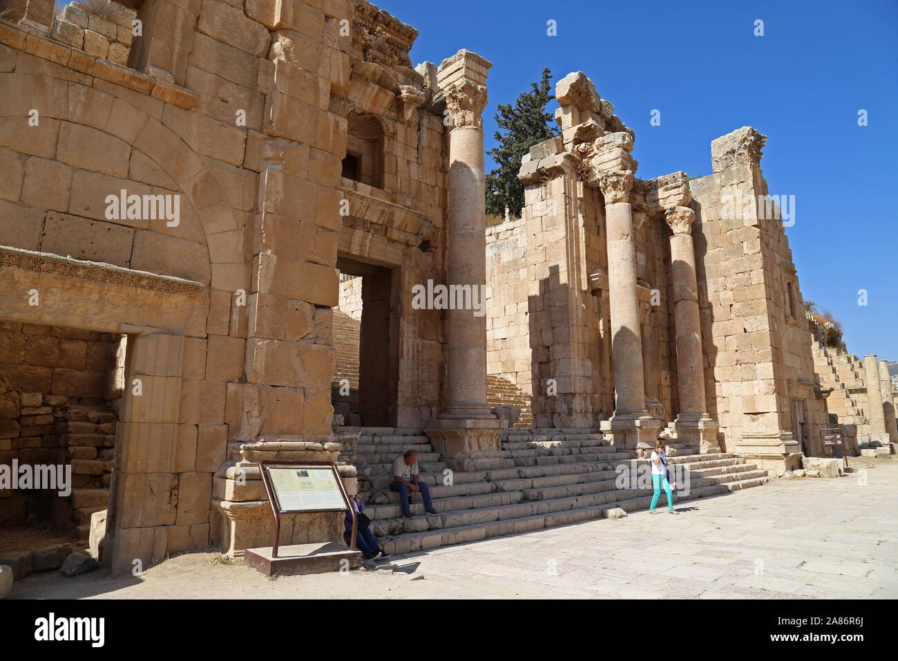 Propylaeum of the Temple of Artemis, Jerash, Jerash Governorate, Jordan ...