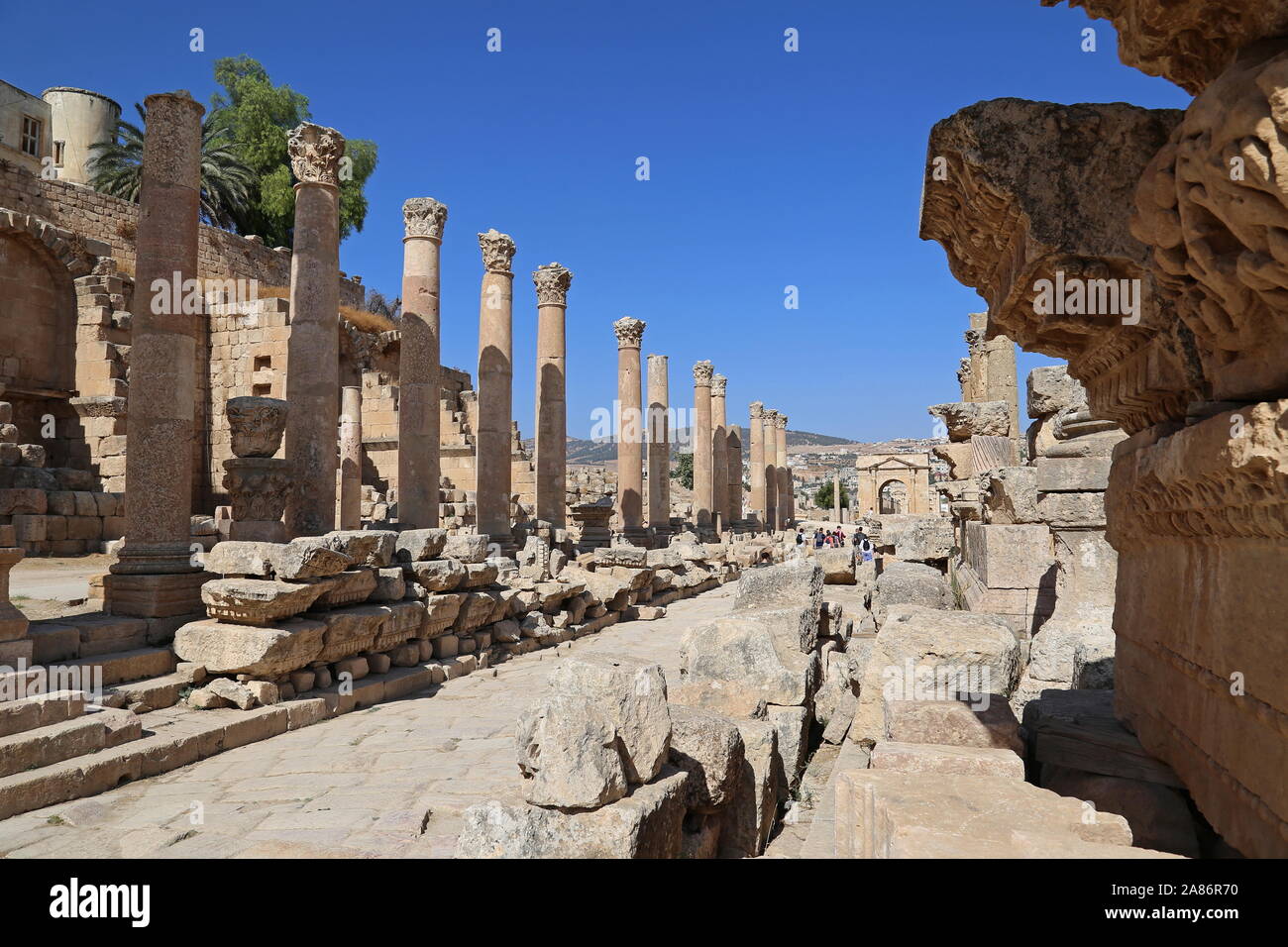 Propylaeum of the Temple of Artemis, Jerash, Jerash Governorate, Jordan ...