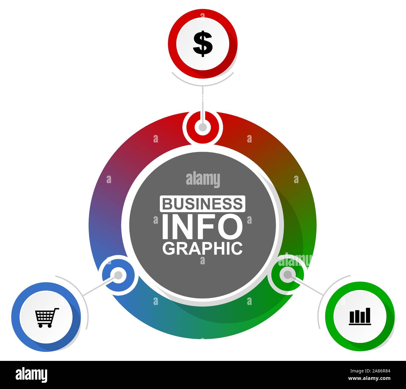 Infographic circular vector template for presentation, diagram ...