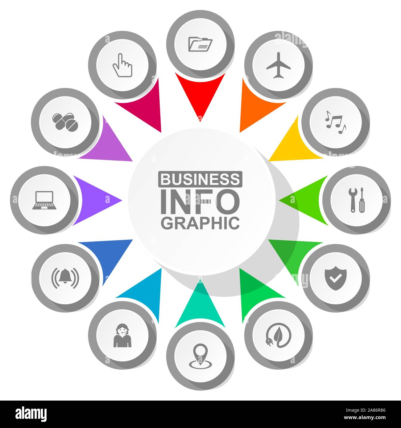 Infographic chart infochart laptop hi-res stock photography and images ...