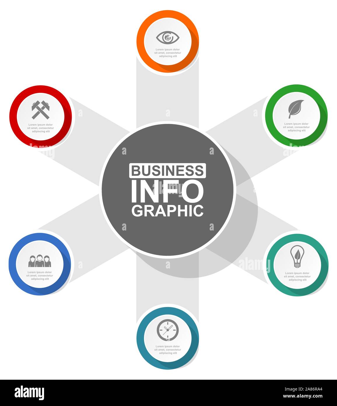 Infographic circular vector template for presentation, diagram ...