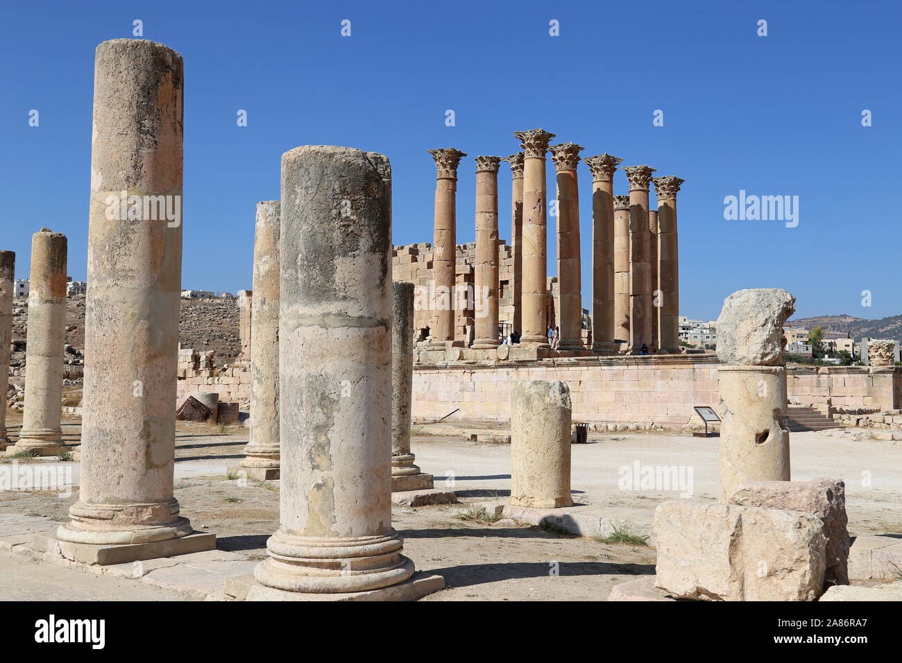 Temple of Artemis, Jerash, Jerash Governorate, Jordan, Middle East ...