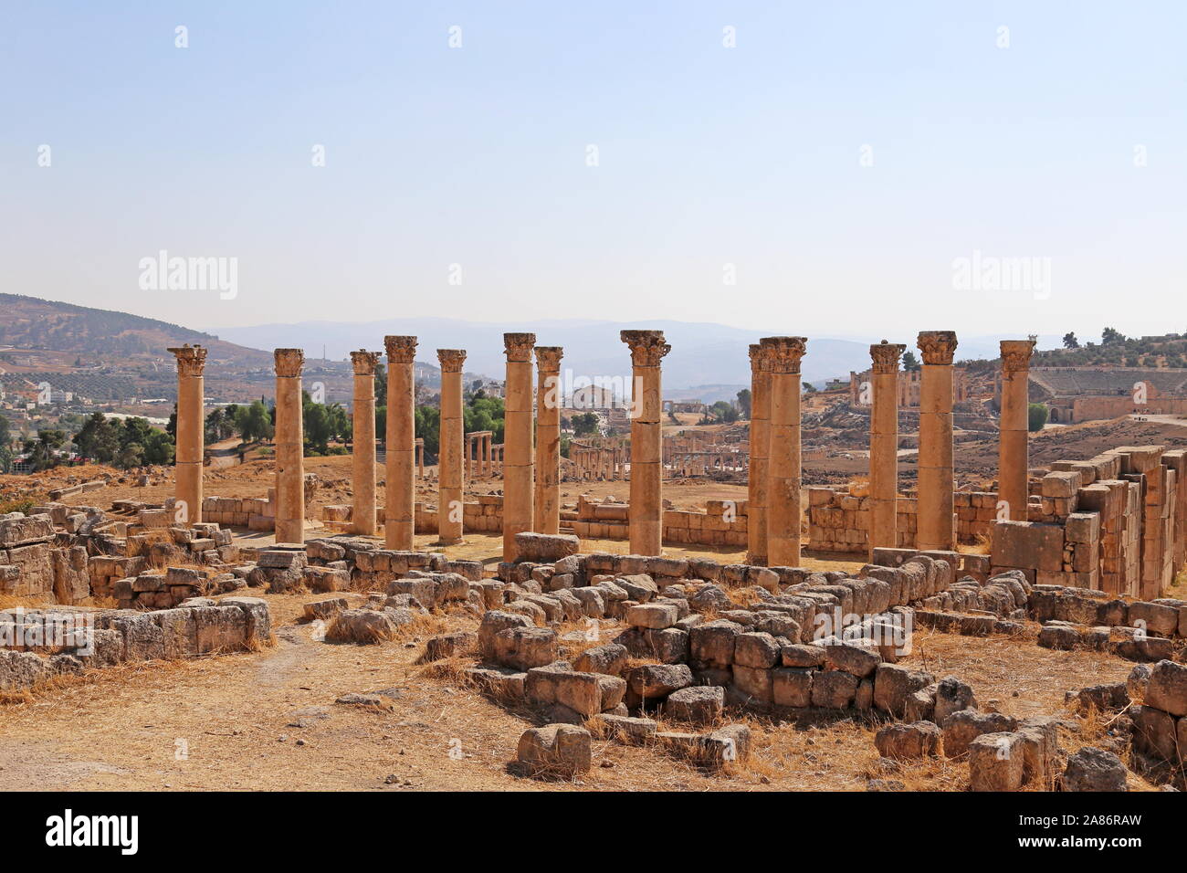 Church of St Theodore, Jerash, Jerash Governorate, Jordan, Middle East ...
