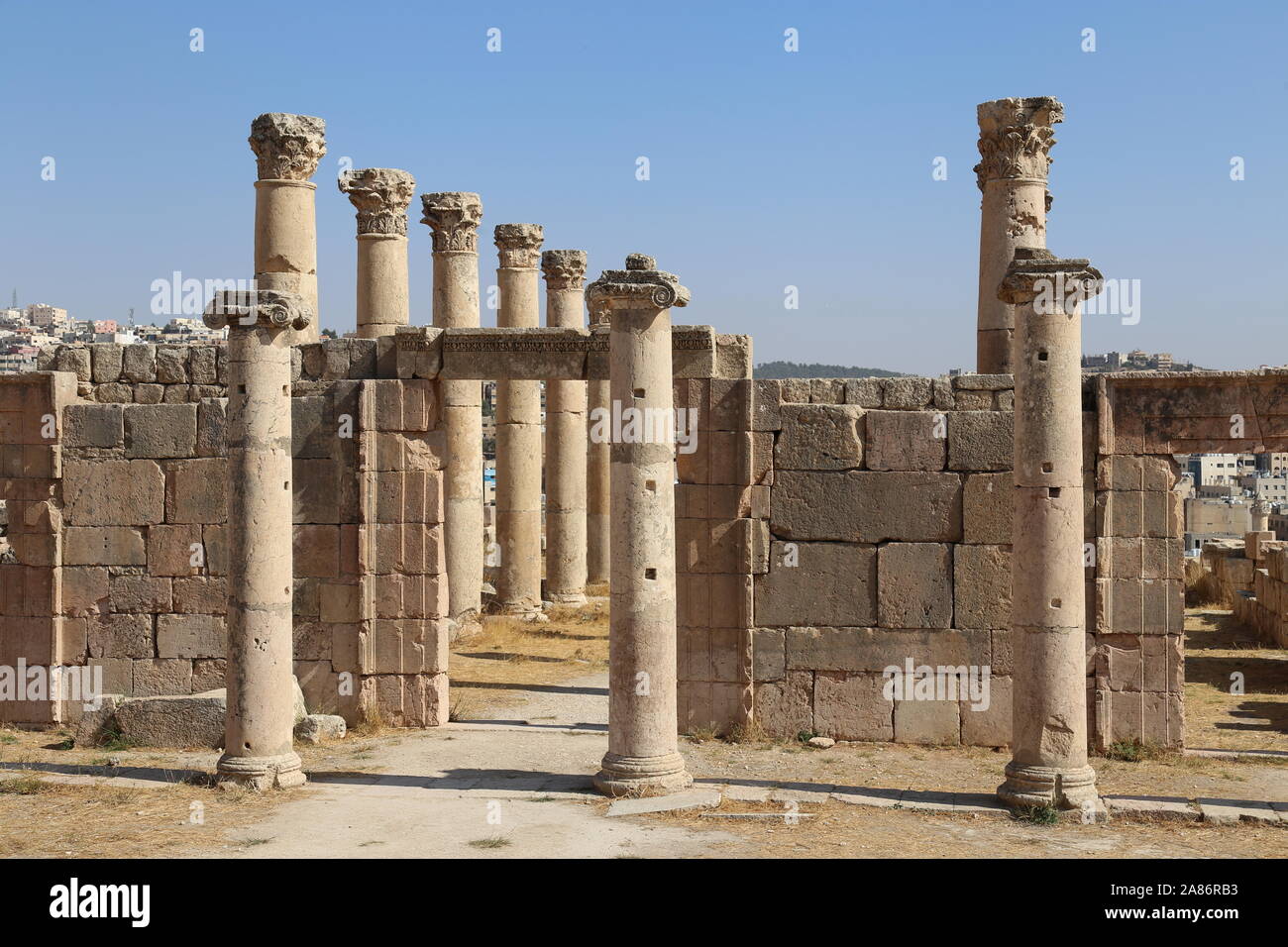 Church of St Theodore, Jerash, Jerash Governorate, Jordan, Middle East ...