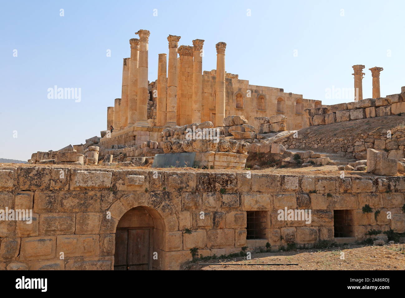 Sanctuary and Temple of Zeus, Jerash, Jerash Governorate, Jordan ...