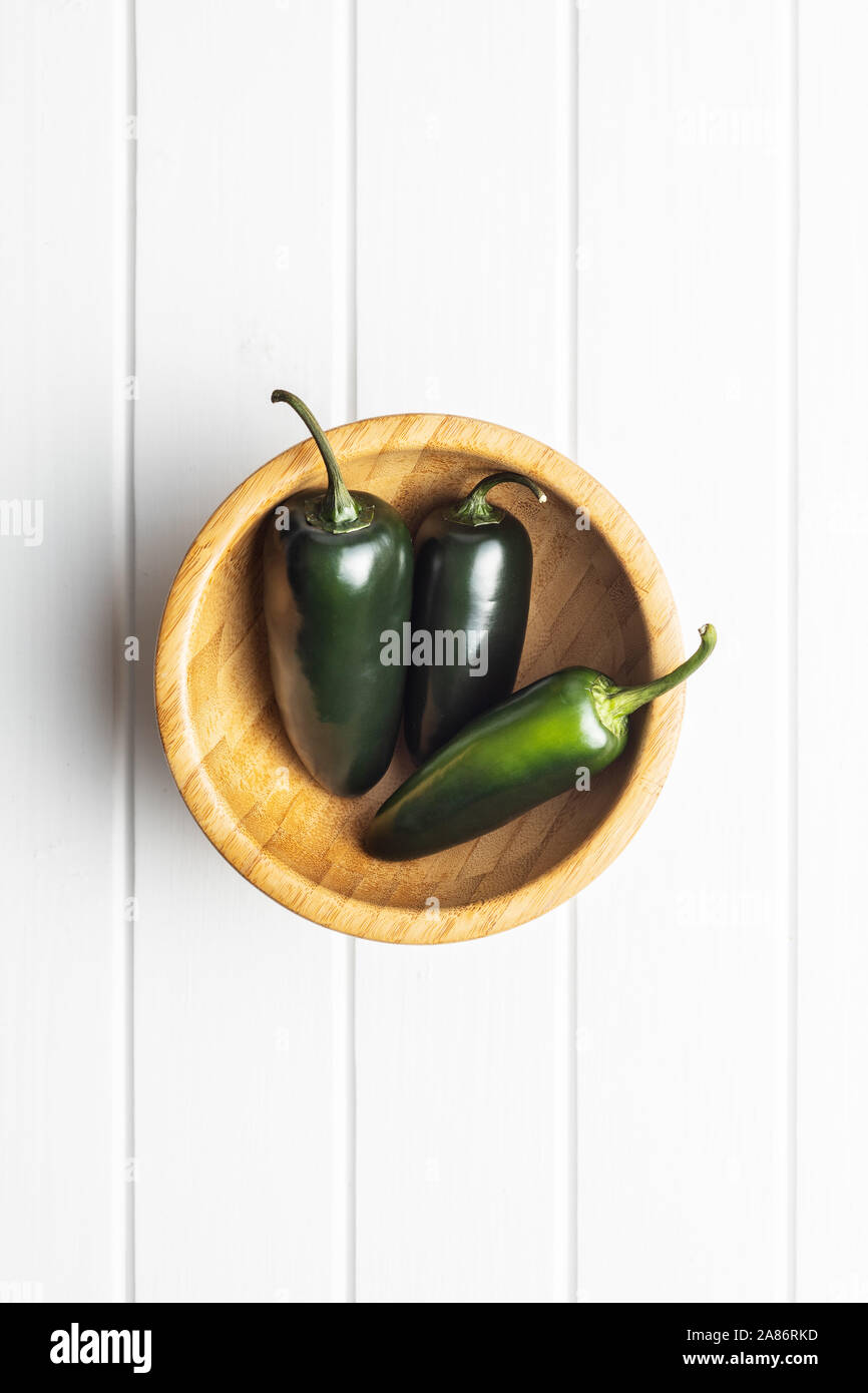 Top view green chilli hi-res stock photography and images - Alamy
