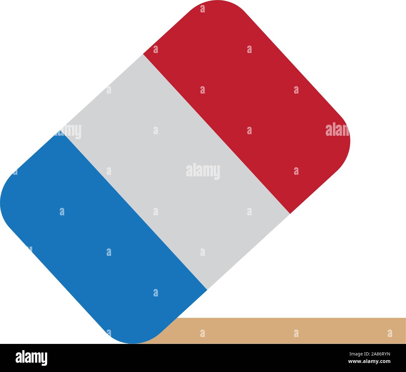 Eraser icon design, School education office rubber erasing drawing tool ...