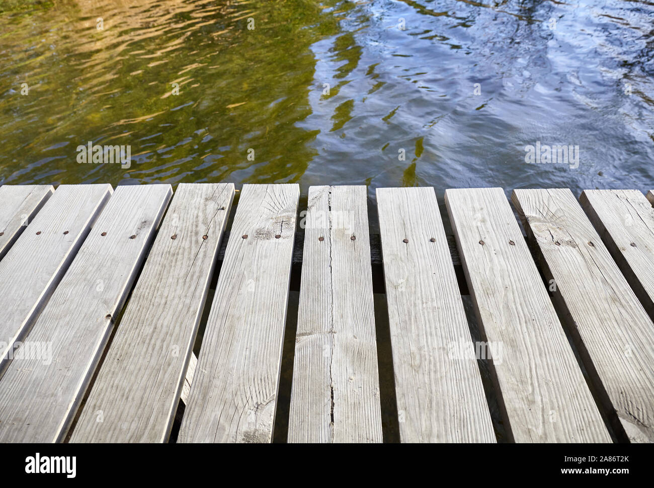 Plank bridge hi-res stock photography and images - Alamy