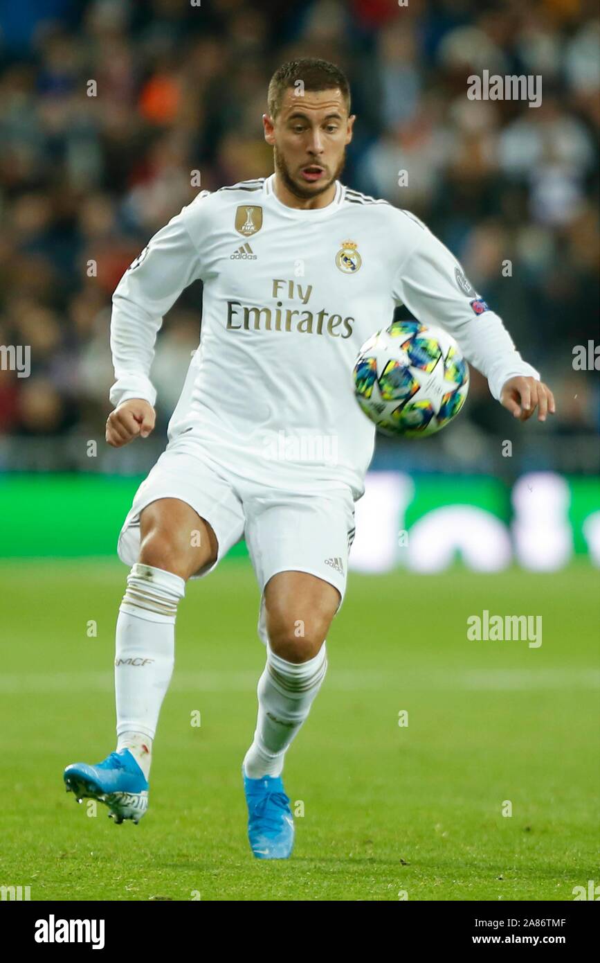 Madrid, Spain. 06th Nov, 2019. EDEN HAZARD DURING MATCH REAL MADRID ...