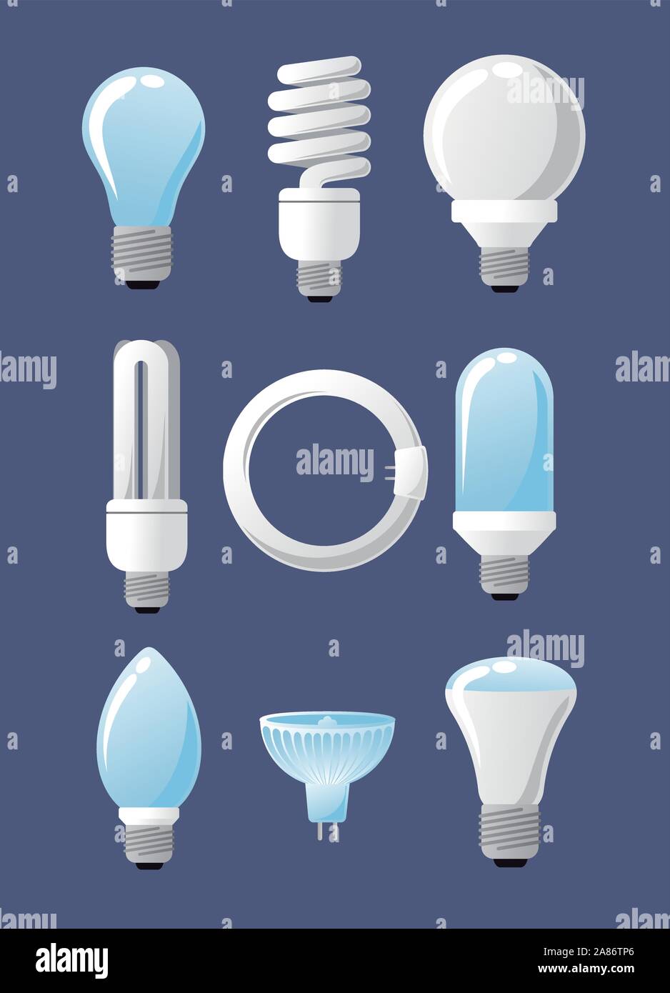 Light bulb collection set, with Capsules, High Lumen, Globes, Reflector ...