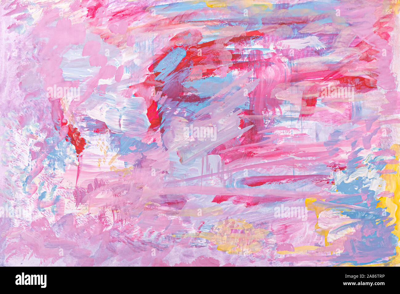 Colorful gouache paint strokes abstract background Stock Photo - Alamy