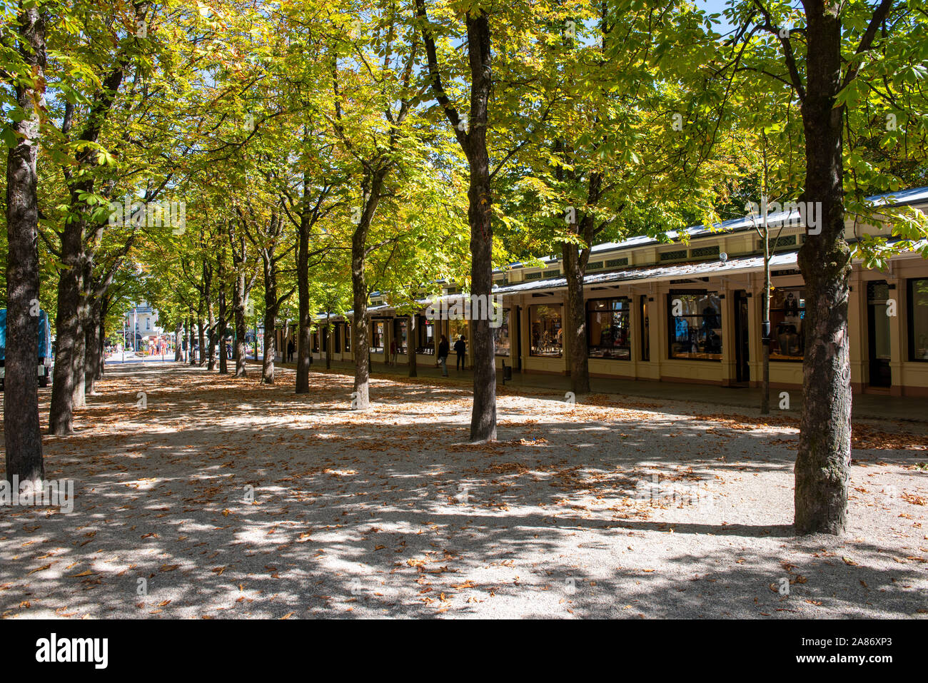 Boutique Shops in the Kurhaus Colonnade at Baden Baden in the Black ...
