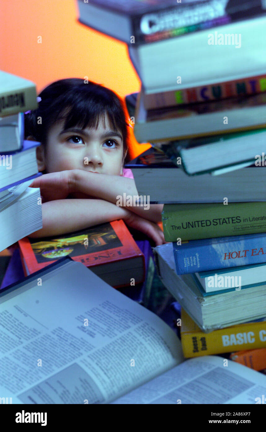Overwhelmed Student With Books