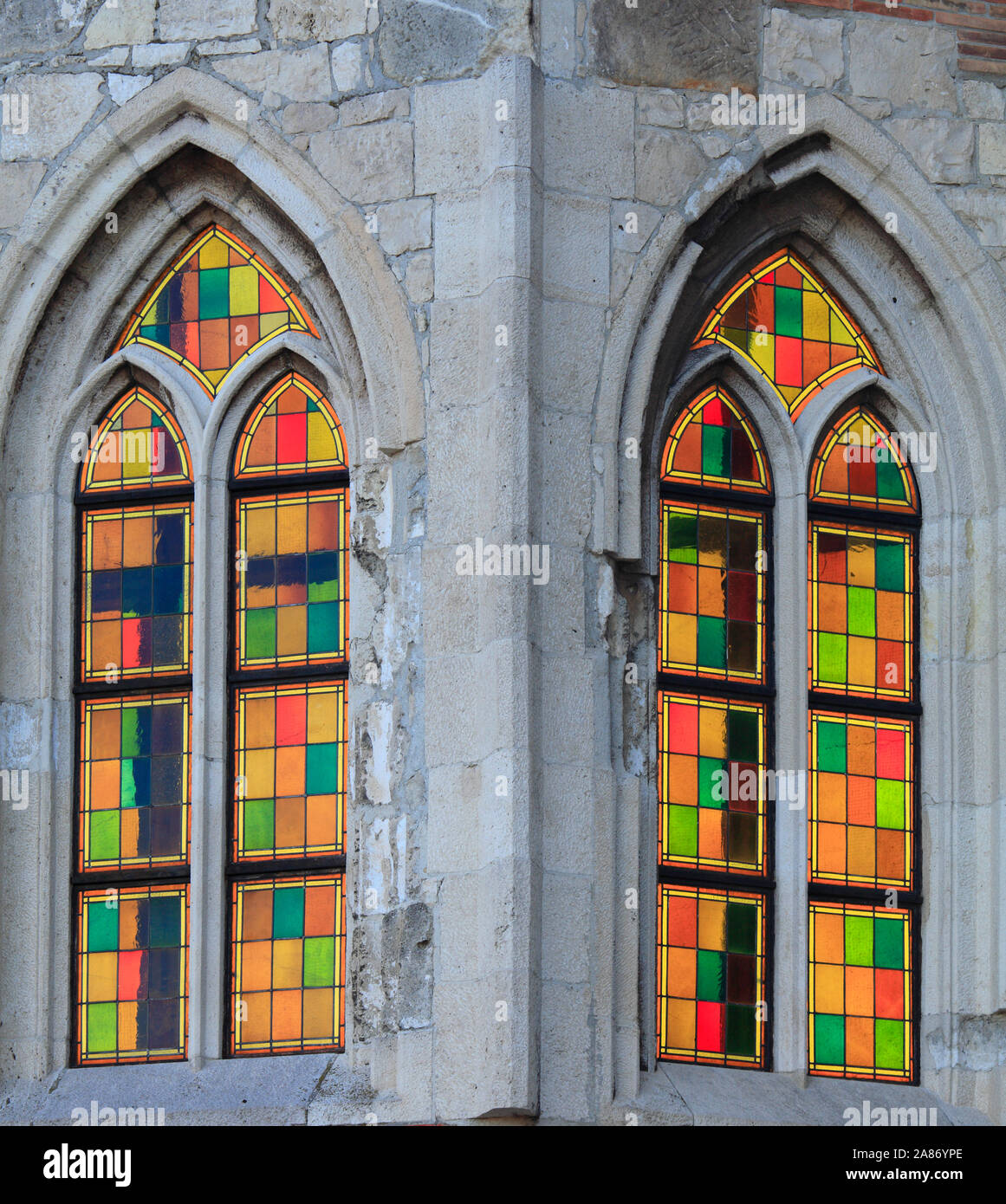 Hungary; Budapest; Royal Palace, windows Stock Photo - Alamy