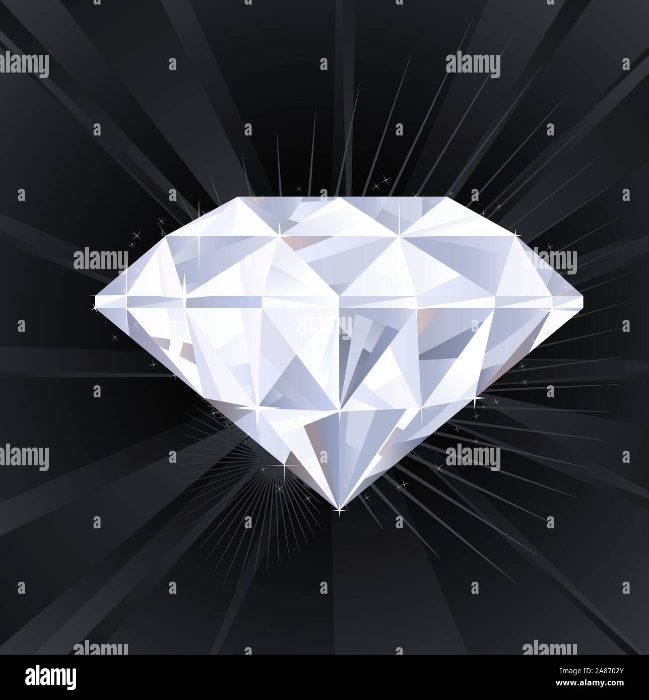 Big Sparkling Assed Diamond Treasure (XXXL) isolated in shining black ...