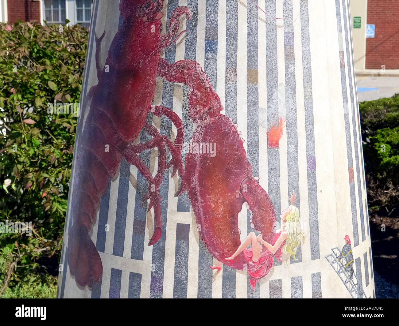 PORTLAND, MAINE, UNITED STATES OF AMERICA - OCTOBER, 19, 2017: artwork ...