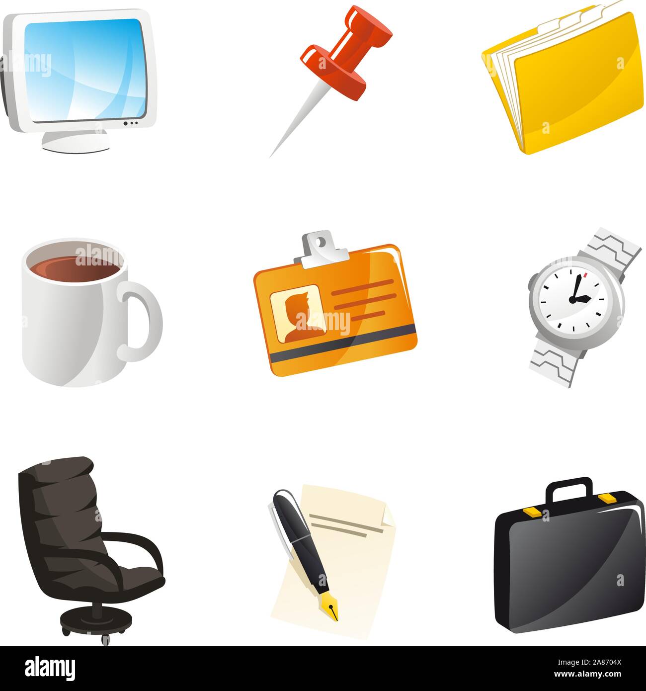 Computer id Stock Vector Images - Alamy