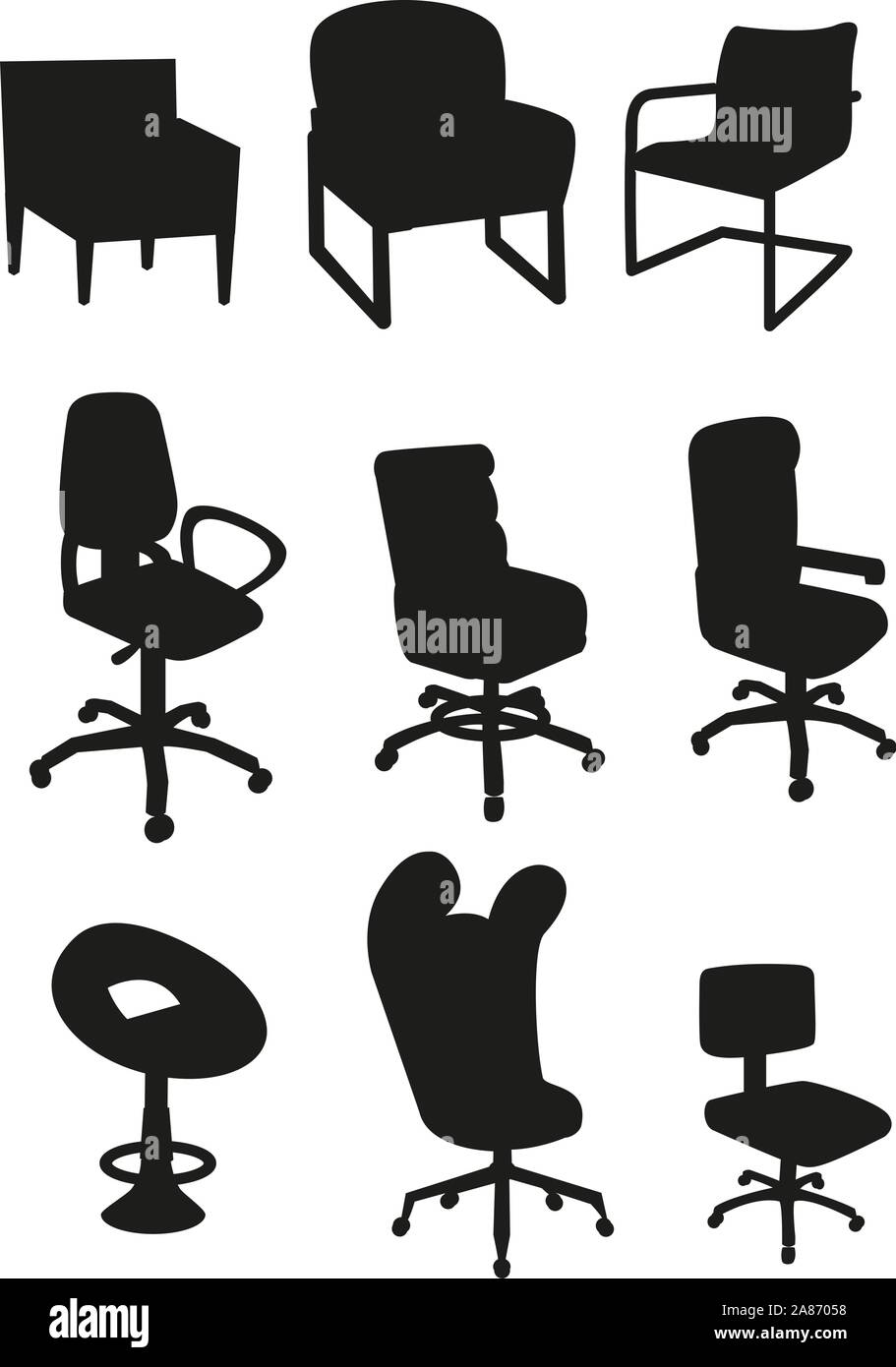 Chairs vector vectors hi-res stock photography and images - Alamy